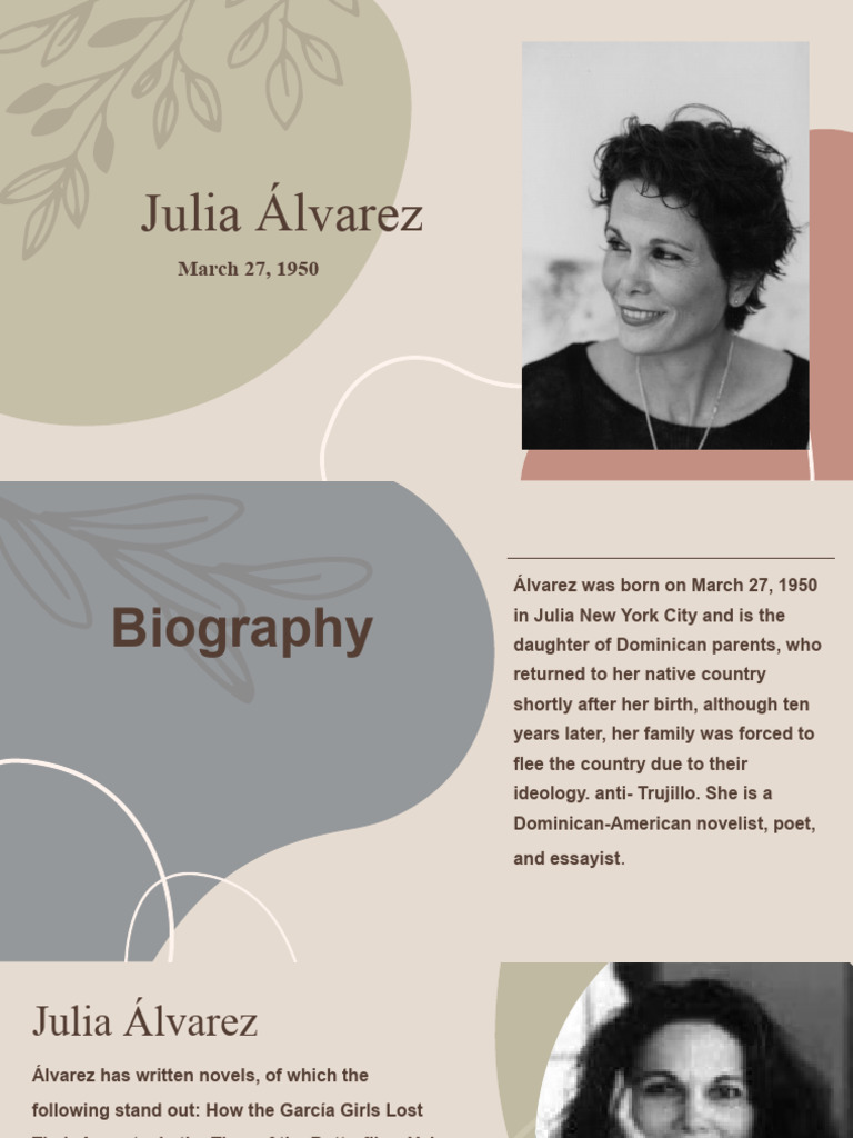 Julia Álvarez Biography | PDF