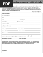 Reklamacijski Zapisnik | PDF