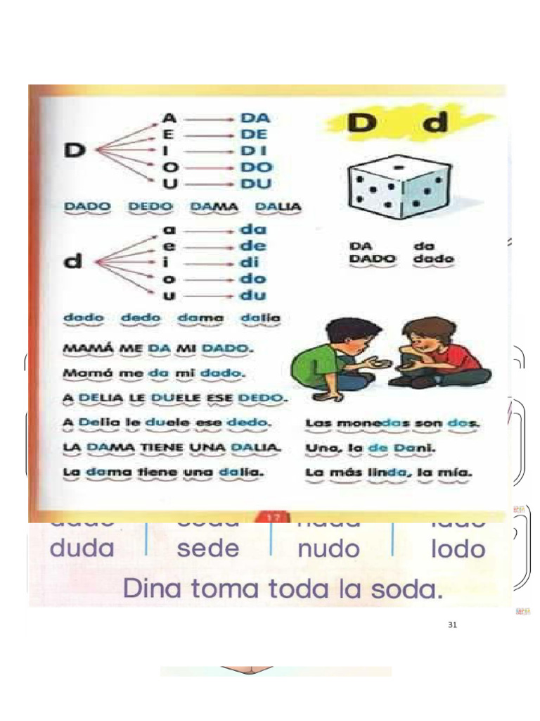 Dibujos de La Da,De,Di,Do,Du | PDF