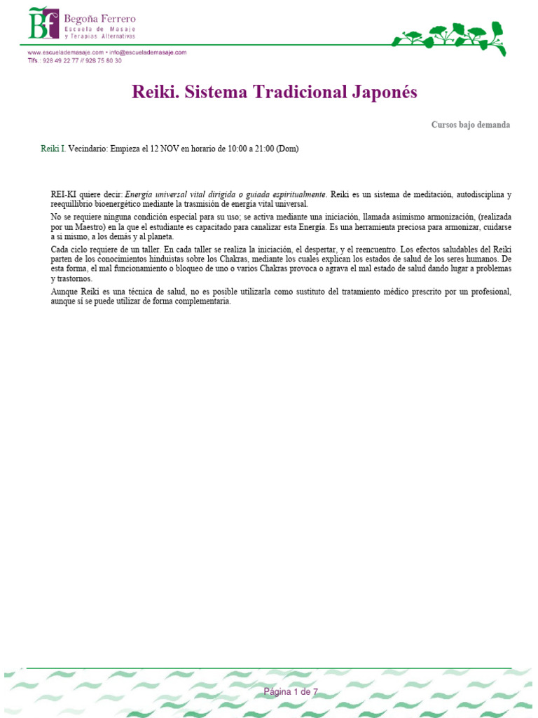 Plan REIKI | Descargar gratis PDF | Reiki | Mikao Usui
