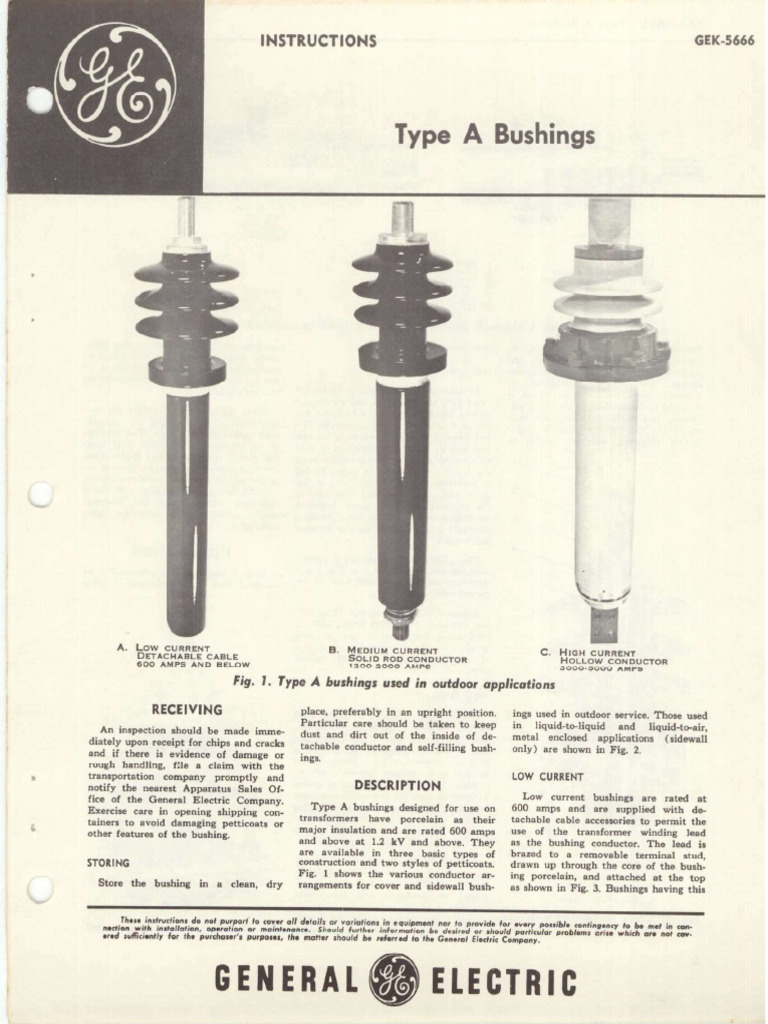GE Bushing Type A | PDF