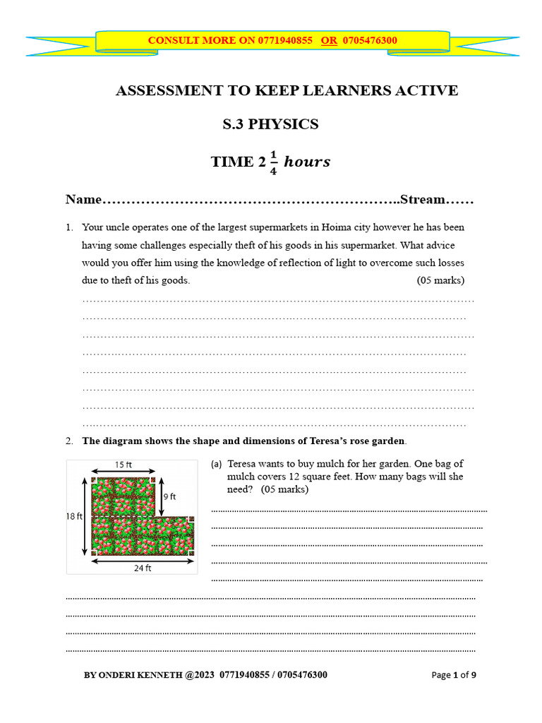 S3 Physics Exam Revision Guide | PDF | Fossil Fuels | Concrete