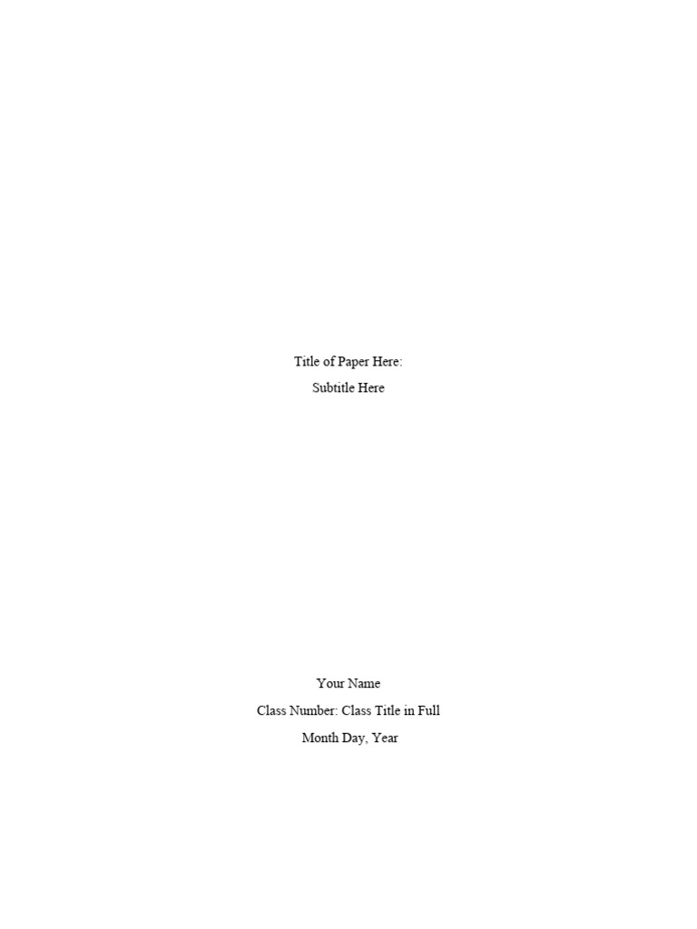 Chicago Paper Layout 5 | PDF