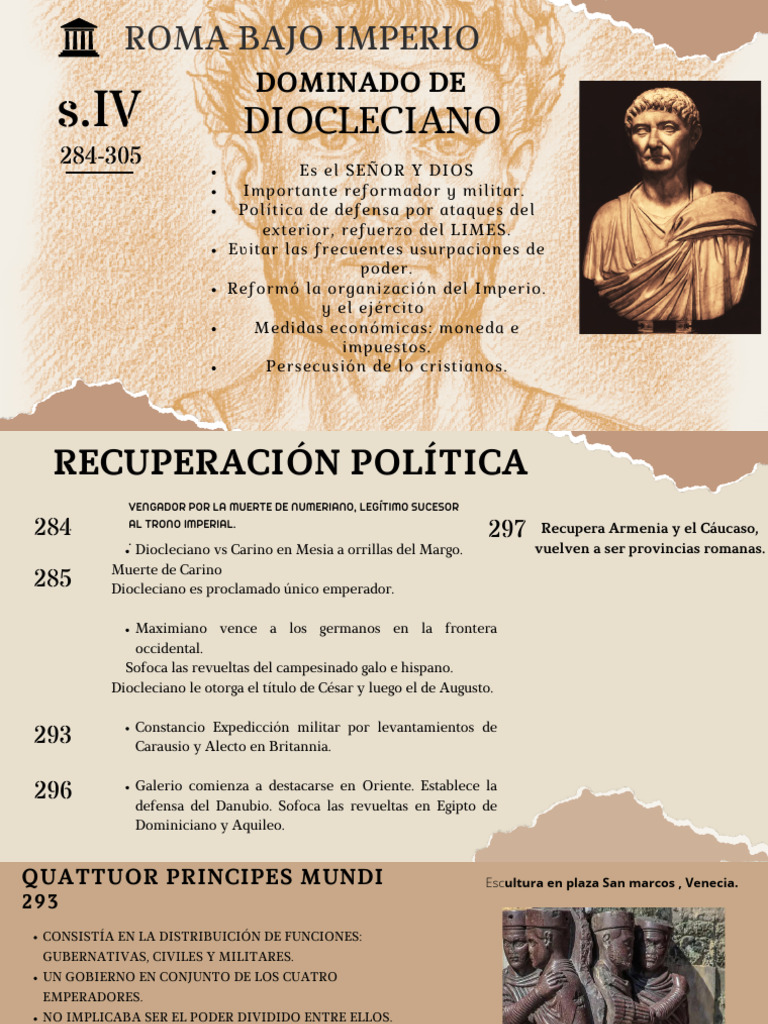 Diocleciano: Reformas y Persecuciones | PDF | Europa antigua | imperio ...