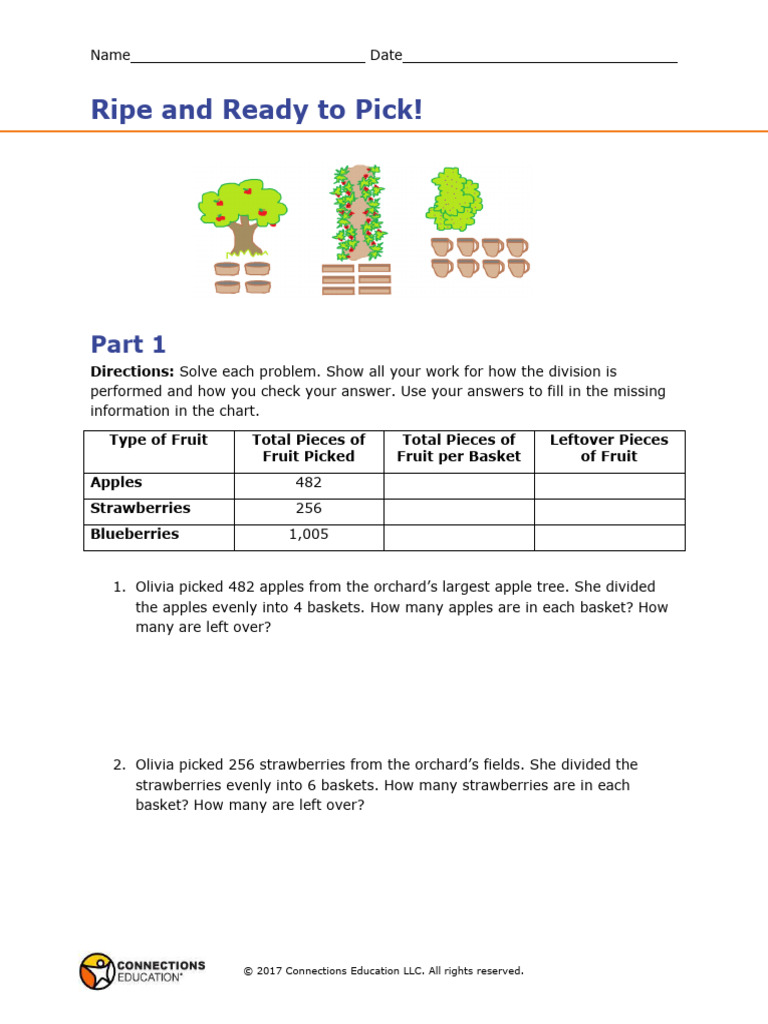 Ripe and Ready: Fruit Division Problems | PDF | Strawberry | Berry