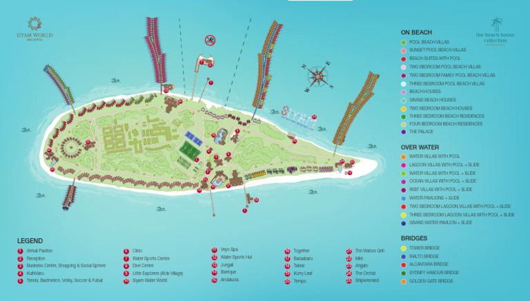Siyam World - Island Map | Download Free PDF | Oceanography | Coastal ...