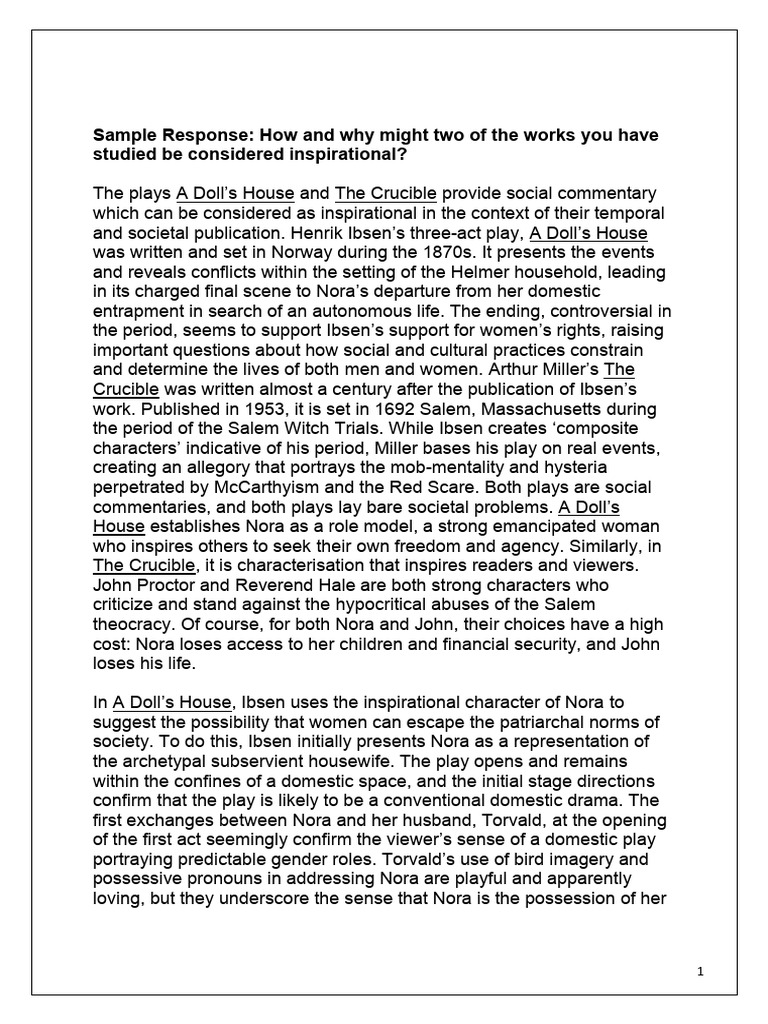 Paper 2 Model Essay | PDF