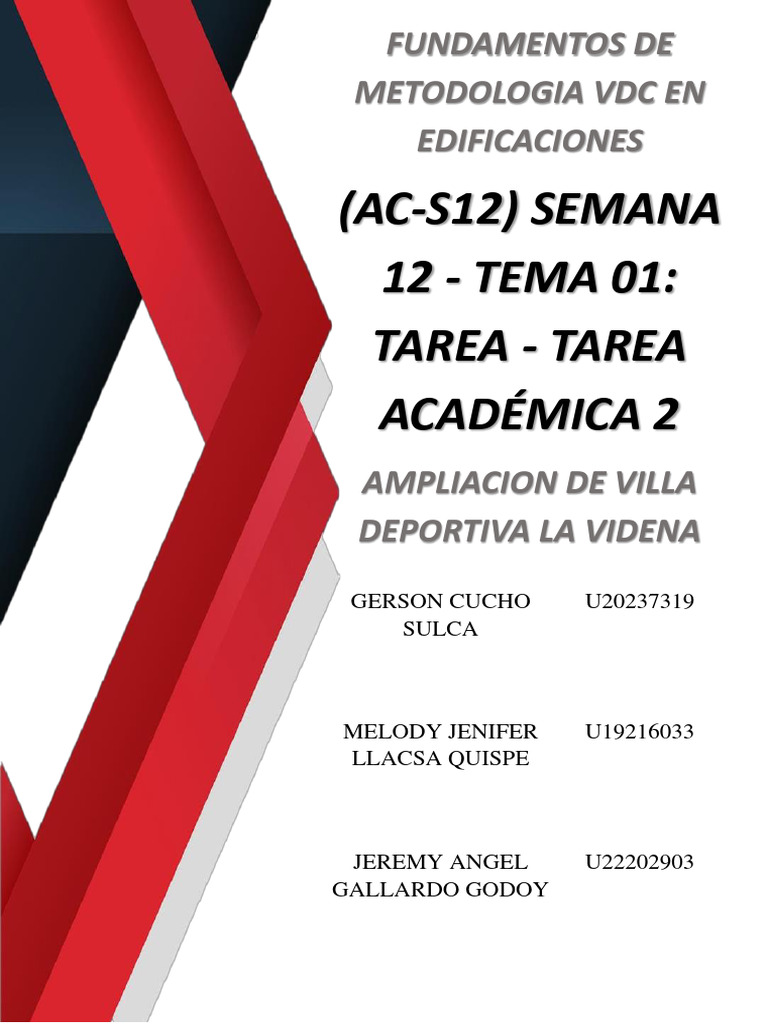 Ac12 Tarea Academica 2 | PDF | Autodesk Revit | Software