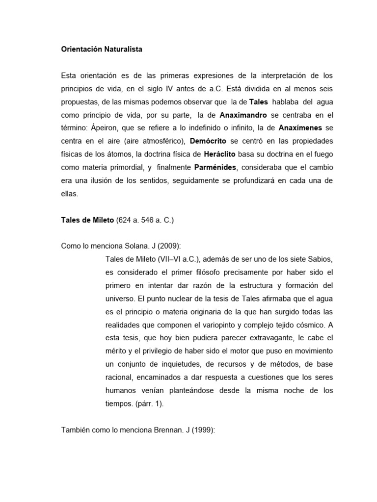 Fundamentos de la Orientación Naturalista | PDF