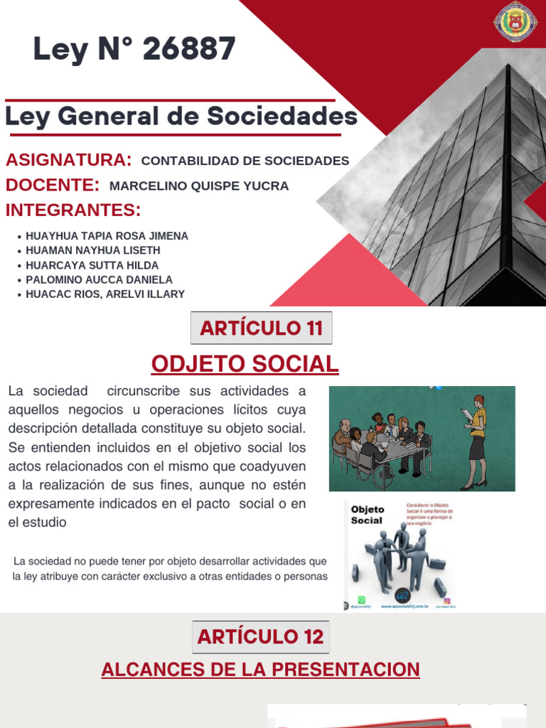Exposición Ley de Sociedades | PDF | Gobierno | Justicia