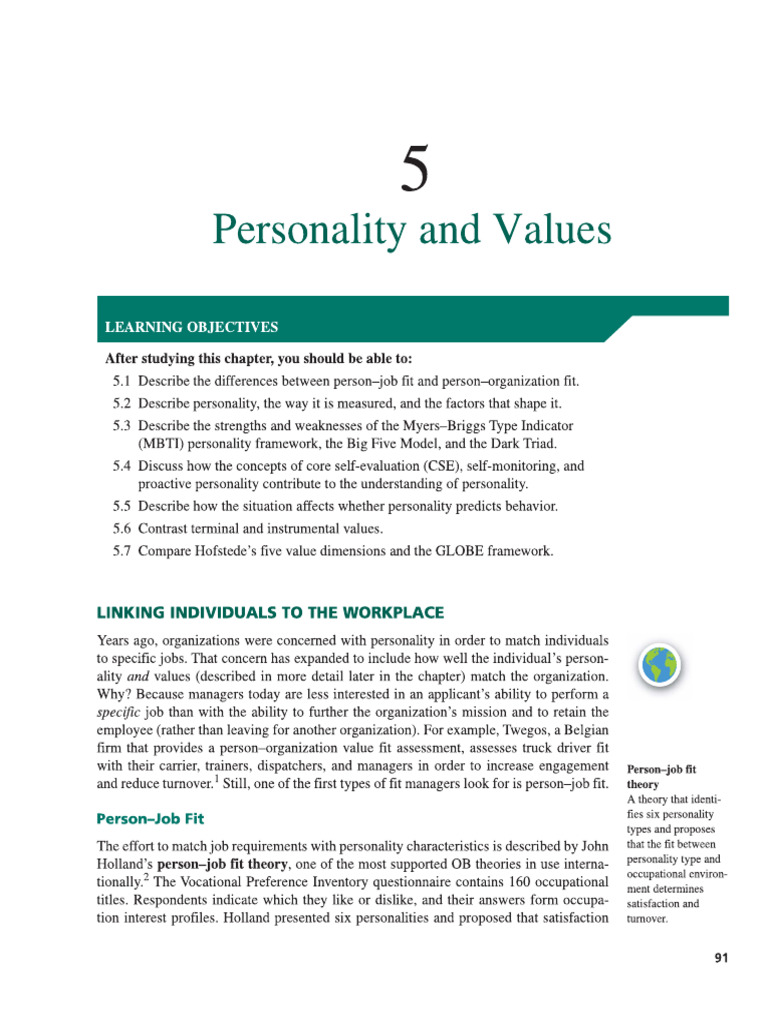 Personality and Values | PDF