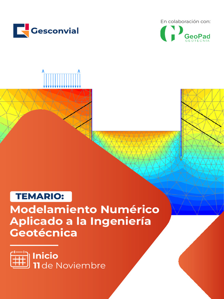 Temario - Modelamiento Numérico Aplicado A La Ingeniería Geotécnica | Descargar gratis PDF ...