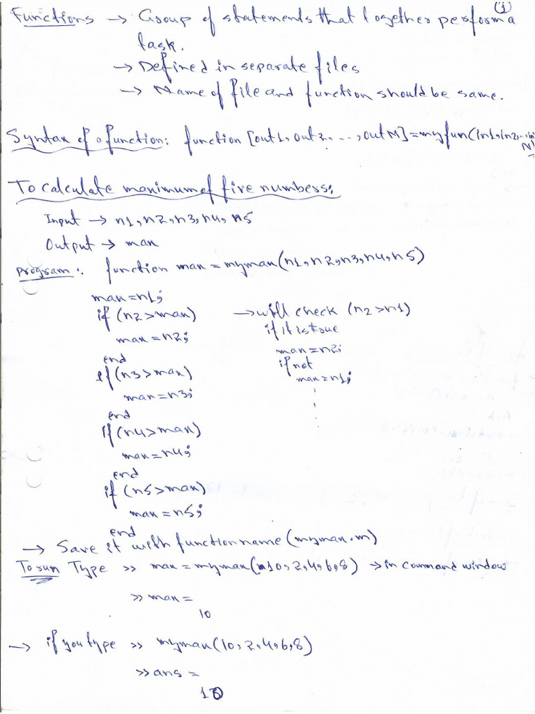 Lecture (Functions and Loops) | PDF