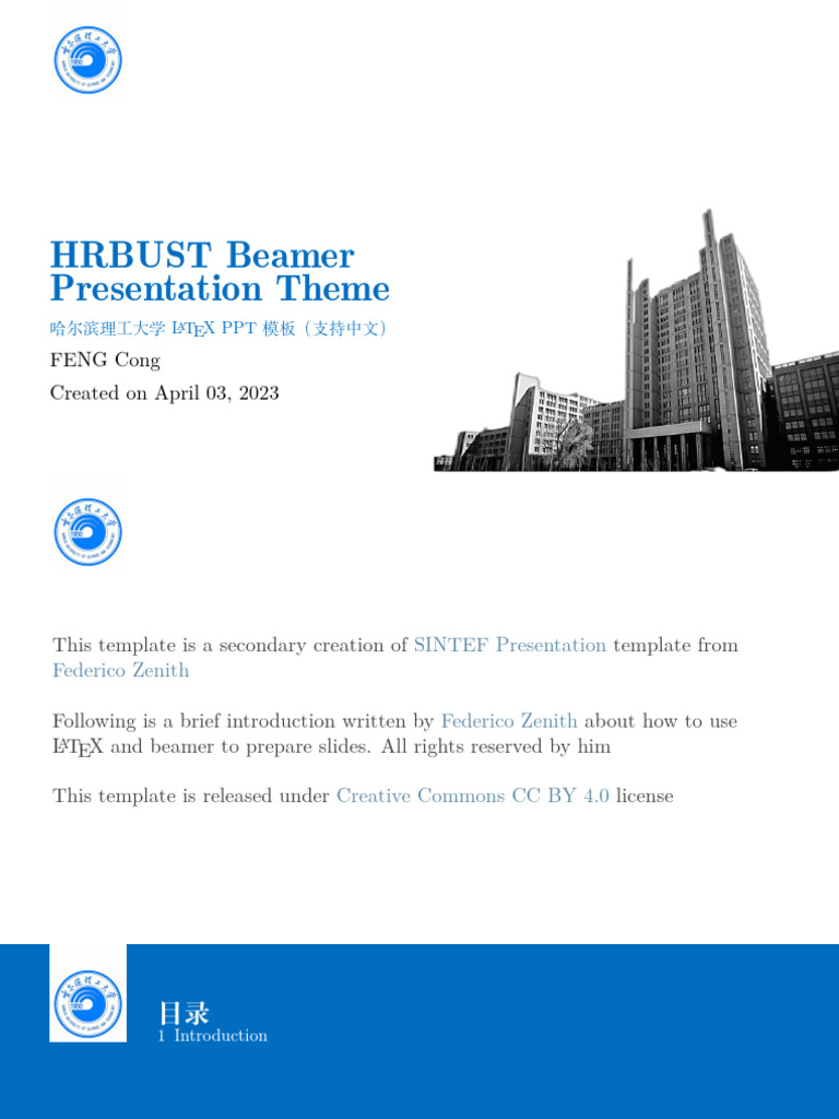 Hrbust Beamer Presentation Theme | PDF | Typefaces | Computing