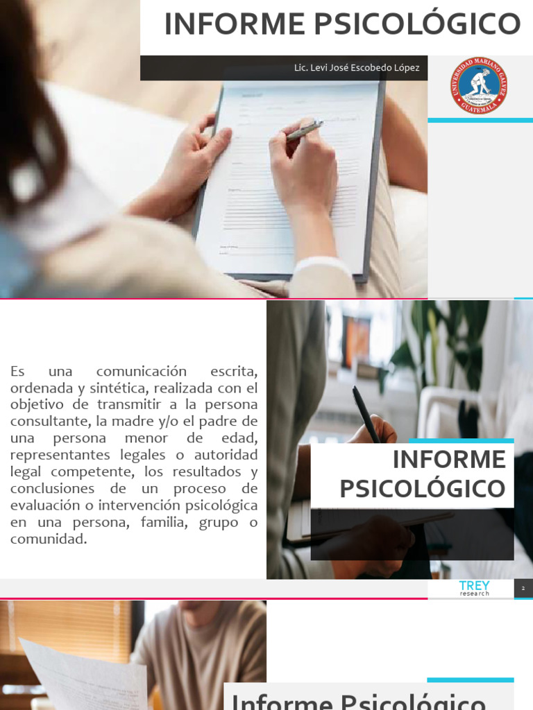 INFORME PSICOLÓGICO | PDF | Sicología | Ciencias del comportamiento