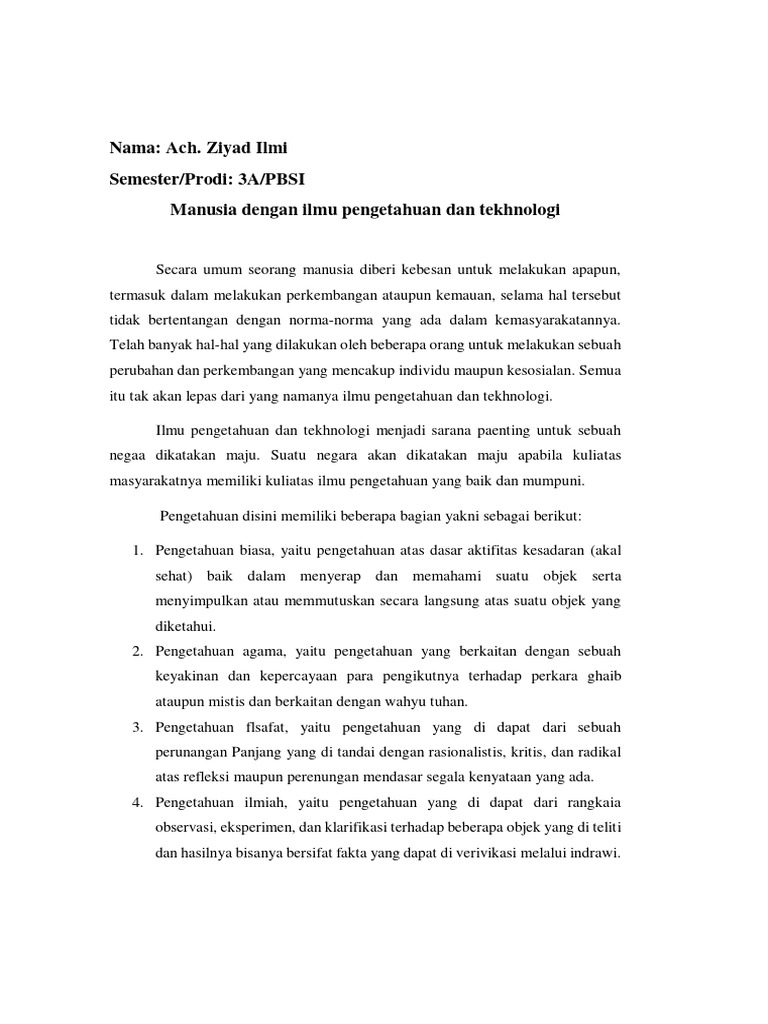 Ach Ziyad Ilmi 3a Pbsi | PDF | Sains & Matematika