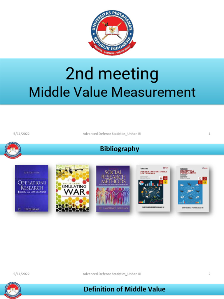 Middle Value Measurement | PDF | Mean | Median