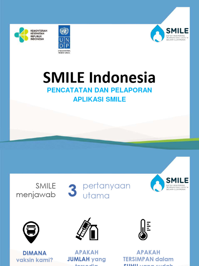 Presentasi SMILE - Pencatatan Vaksin Pada Aplikasi - BPPK | PDF