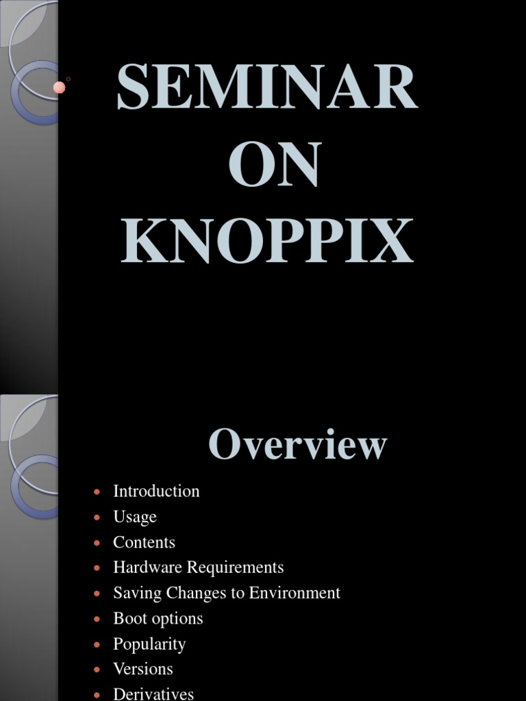 Knoppix | PDF | Linux | Operating System Technology