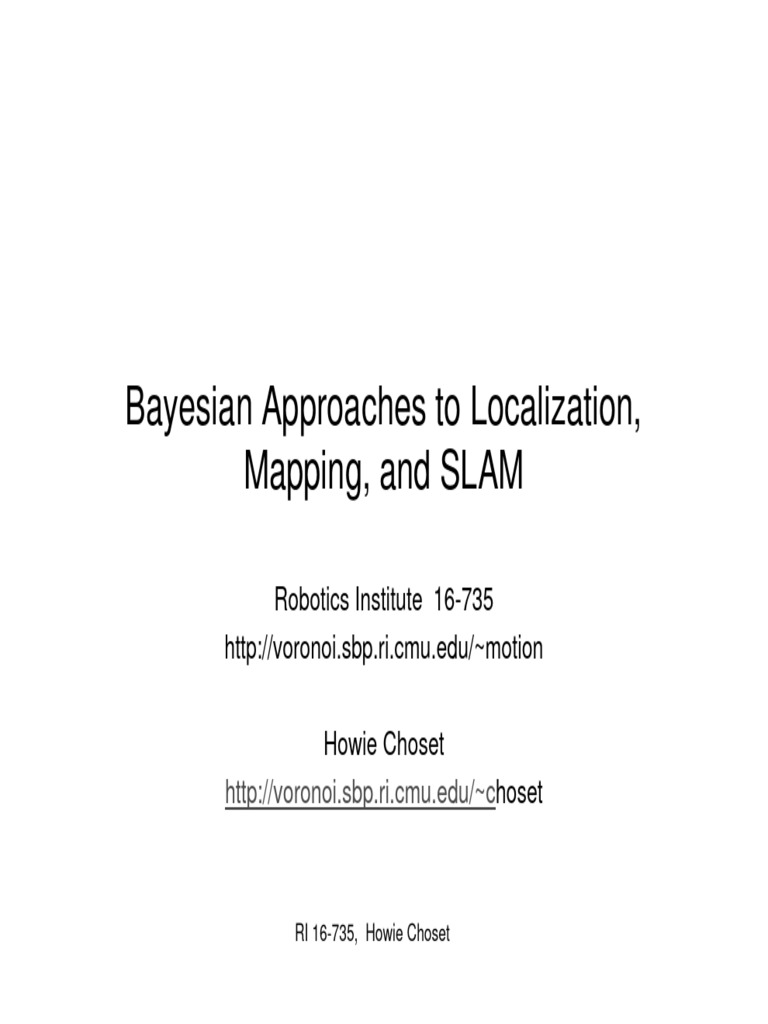 Chap9 Bayesian Mapping Howie | PDF | Kalman Filter | Statistics Chap9 Bayesian Mapping Howie | PDF | Kalman Filter | Statistics