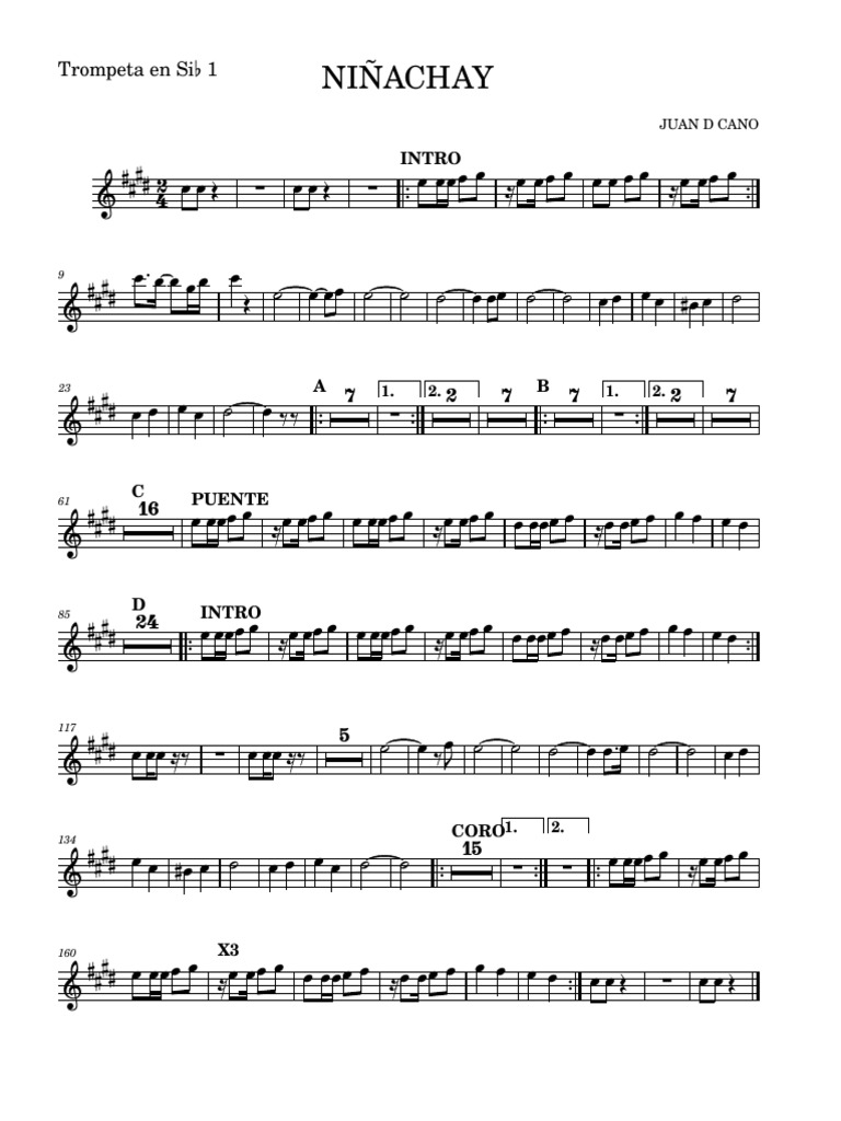 NIÑAY 3 D-Trompeta - en - Sib - 1 | PDF