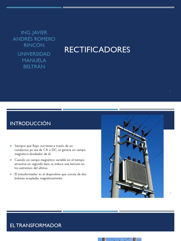 Rectificador | PDF | Transformador | Inductor