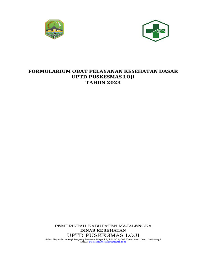 3.10.1.a - 1 FORMULARIUM OBAT PUSKESMAS | PDF | Sains & Matematika