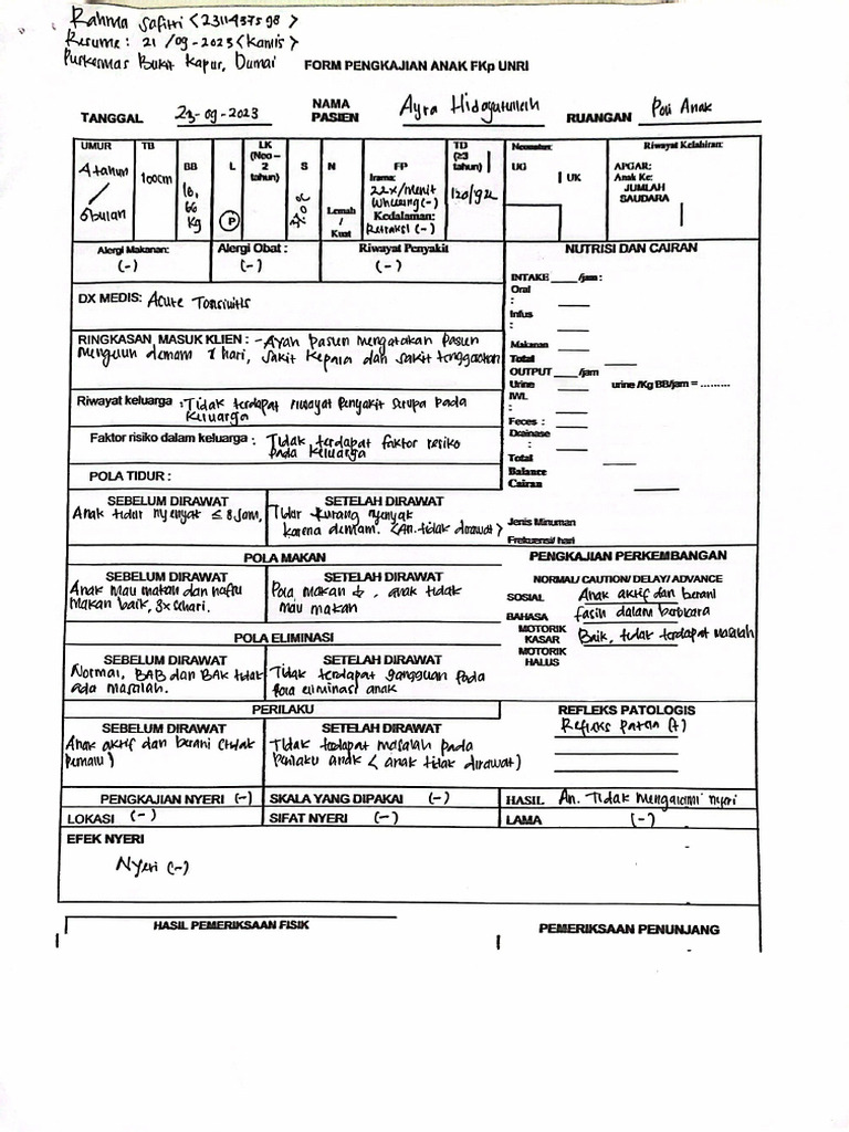 Rahma Safitri - Resume + MTBS - Kel 8 PKMBK | PDF