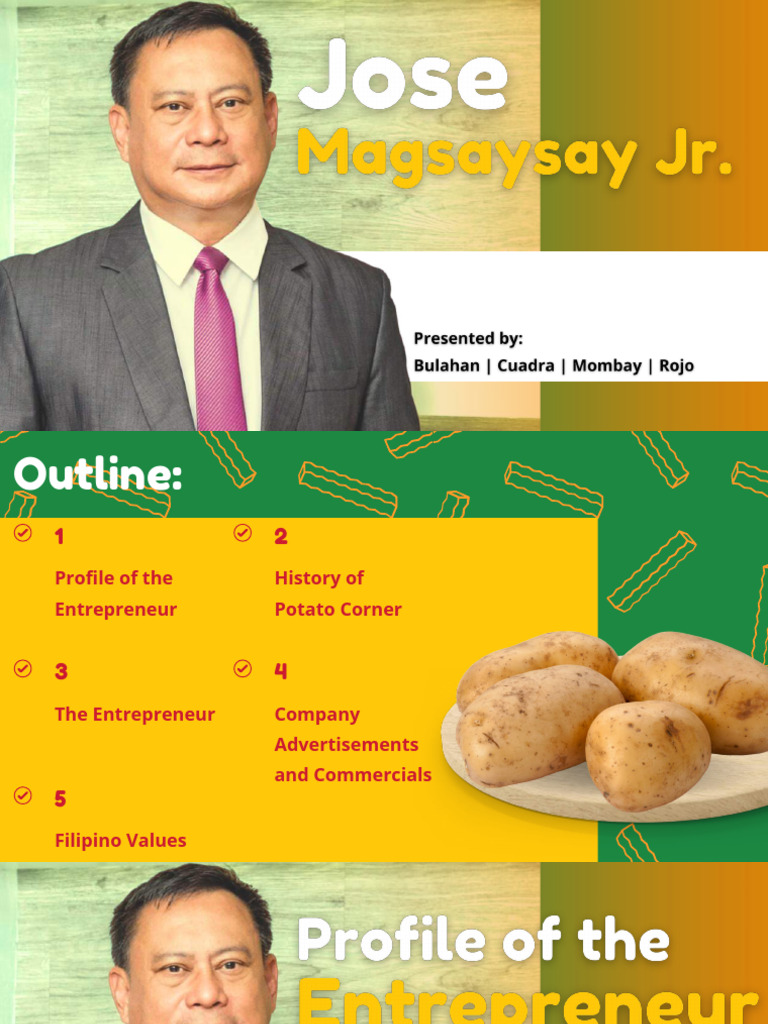 Jose Magsaysay Jr.: Potato Corner Founder | PDF | Franchising | Brand