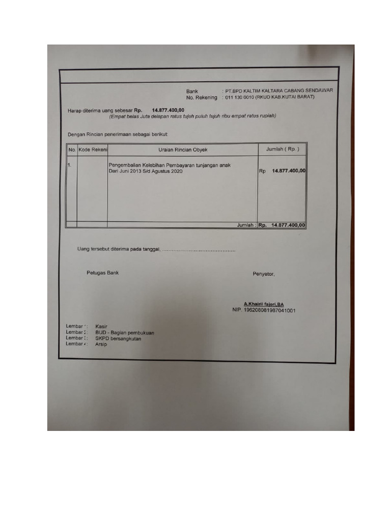 Contoh Berkas Bapak | PDF
