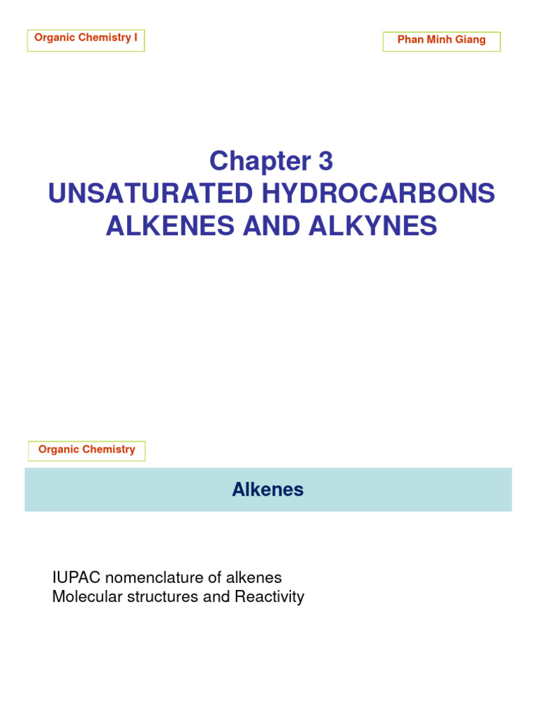 Chapter 3a (Compatibility Mode) | PDF | Alkene | Chemical Reactions