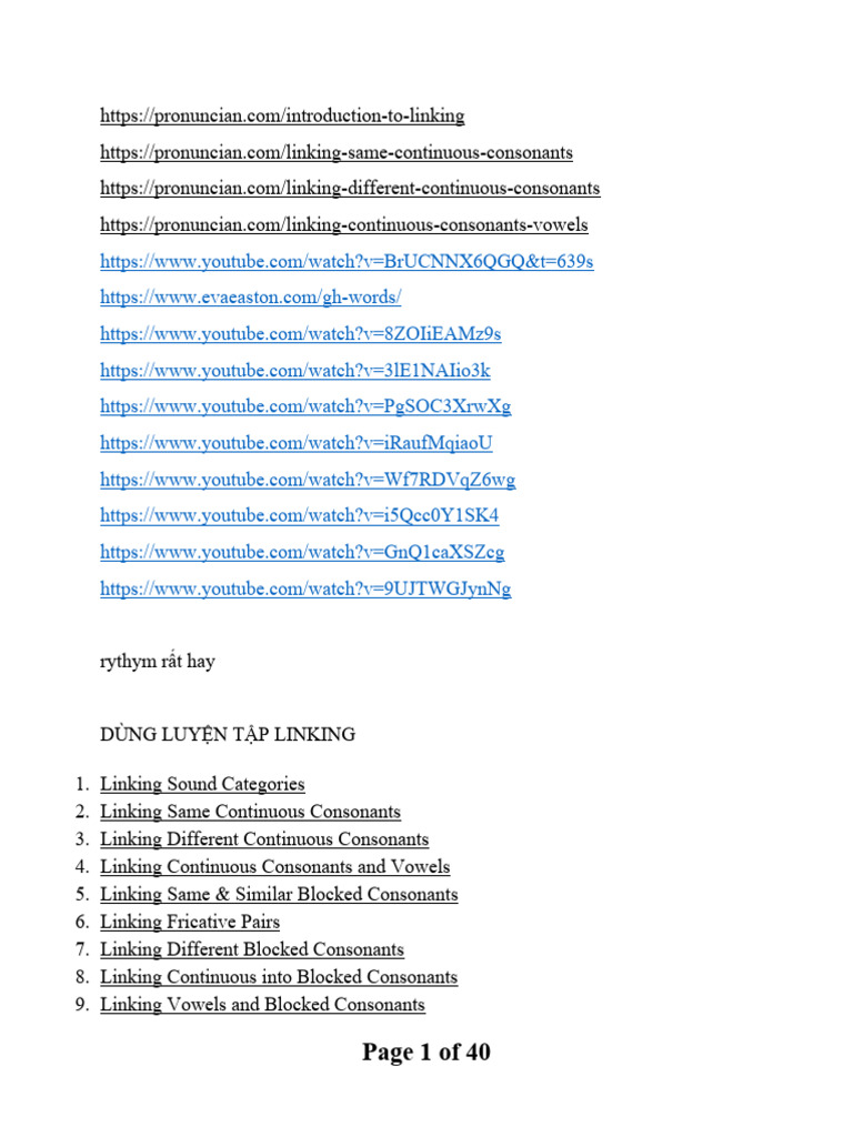 Linking Sound Theory | Download Free PDF | Consonant | Phonetics