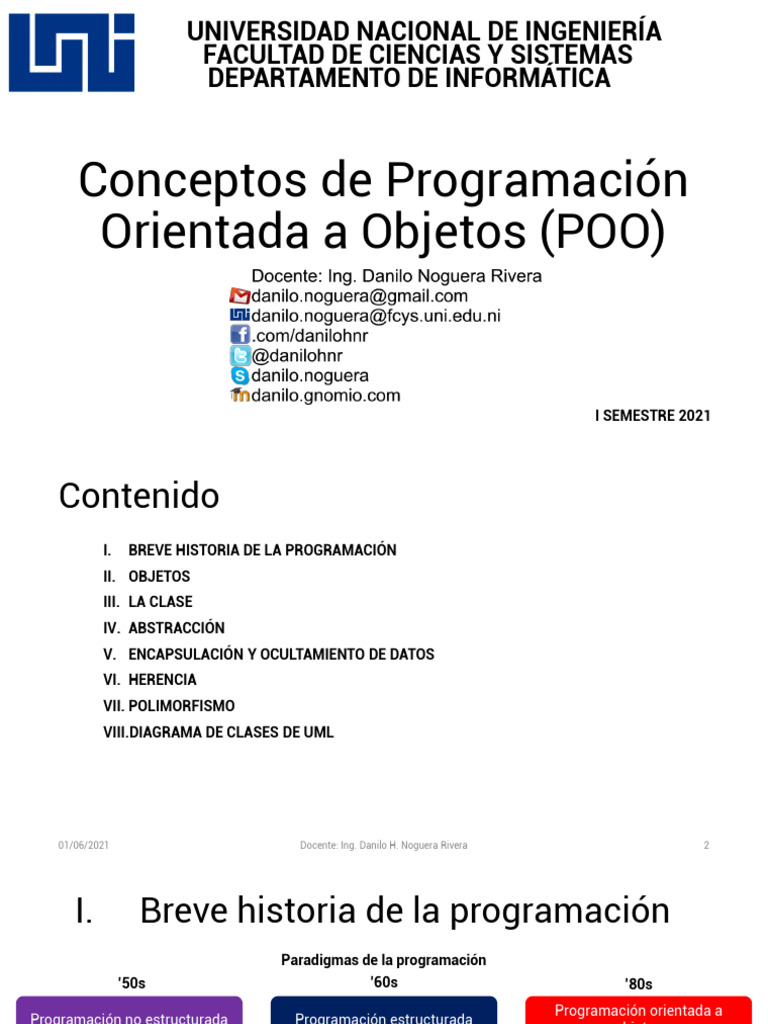 Conceptos de Programación Orientada A Objetos | PDF | Lenguaje de modelado unificado | Objeto ...