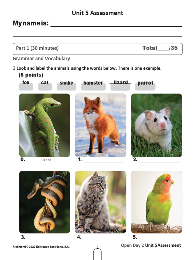 OD2 Assessment Unit5 | PDF