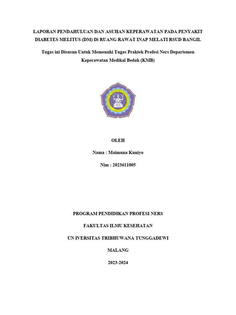 DM KMB LP Askep | PDF