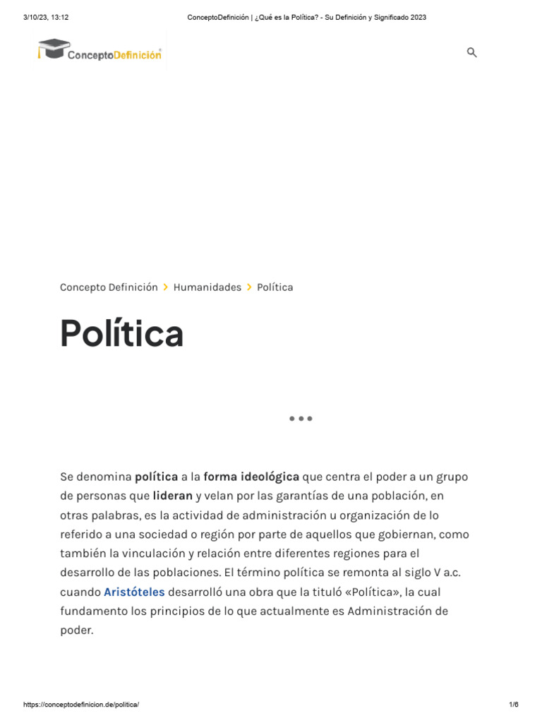 ConceptoDefinición - ¿Qué Es La Política - Su Definición y Significado ... ConceptoDefinición - ¿Qué Es La Política - Su Definición y Significado ...