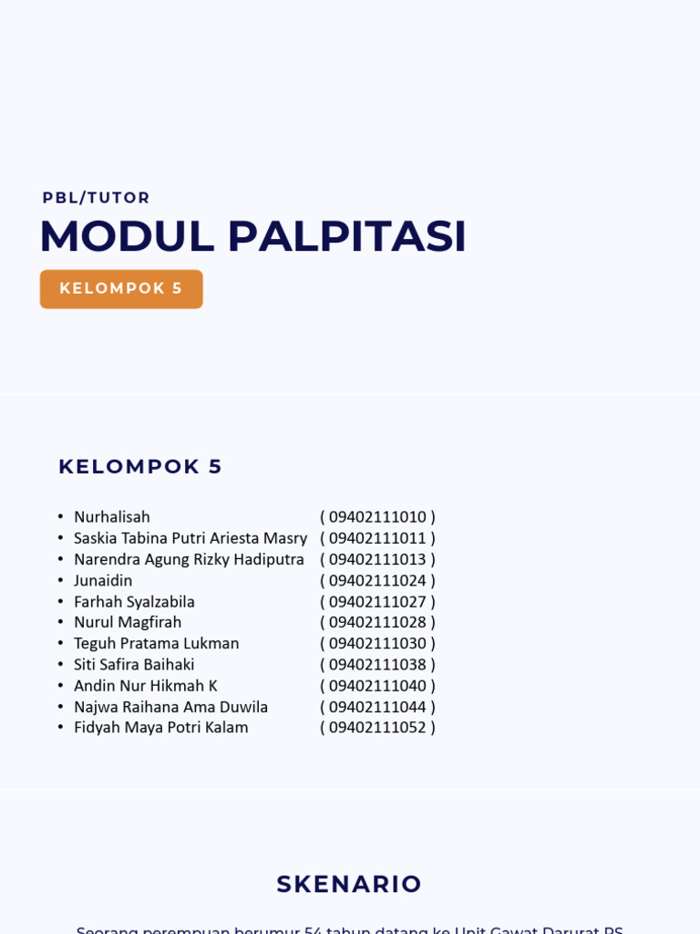 Modul Palpitasi Kelompok 5 | PDF