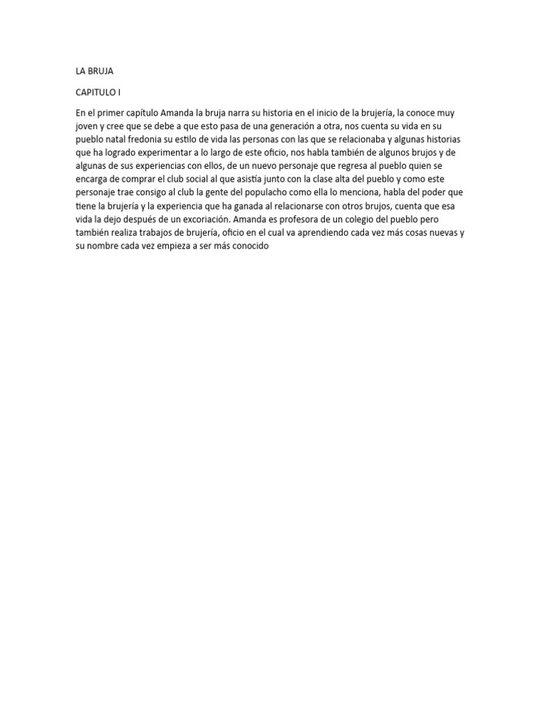 La Bruja German Castro | PDF