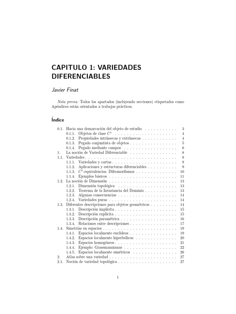 A111 BasicNotions | PDF | Colector | Colector diferenciable