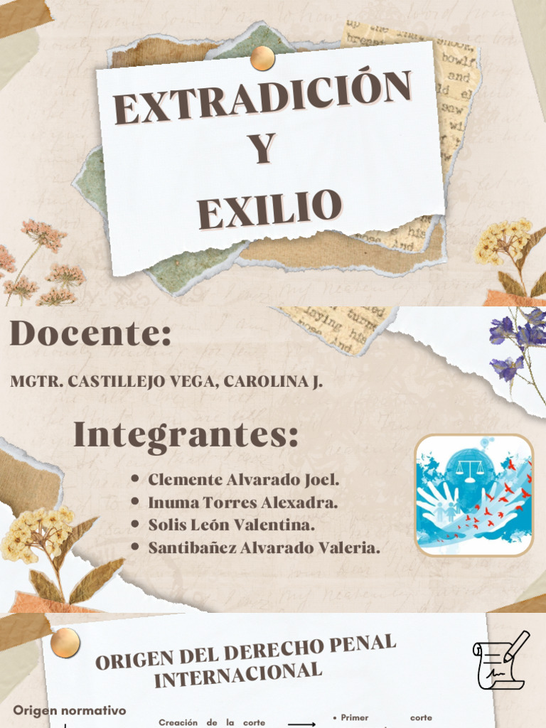 Extradicción y Exilio | PDF | Derecho penal | Extradición