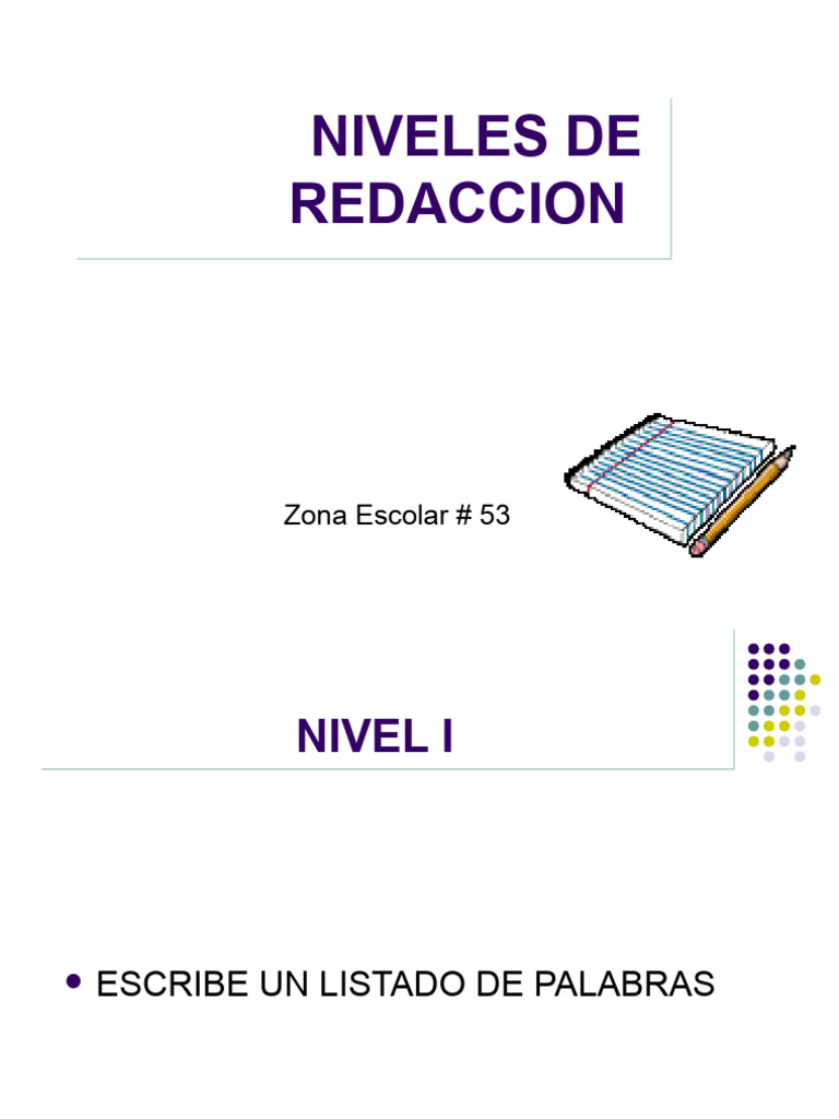 Niveles de Redaccion | PDF