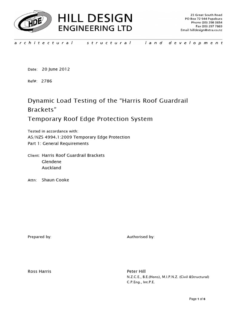 Hill Design Report | PDF | Truss | Pipe (Fluid Conveyance)