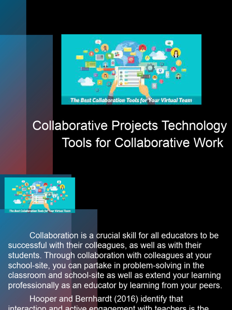 Collaborative Projects Technology Tools For Collaborative Work | PDF ...