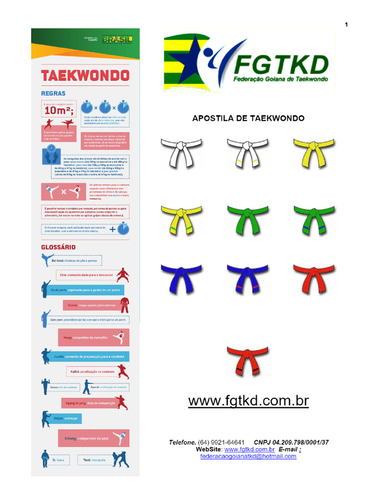 Apostila de Taekwondo - PDF | PDF