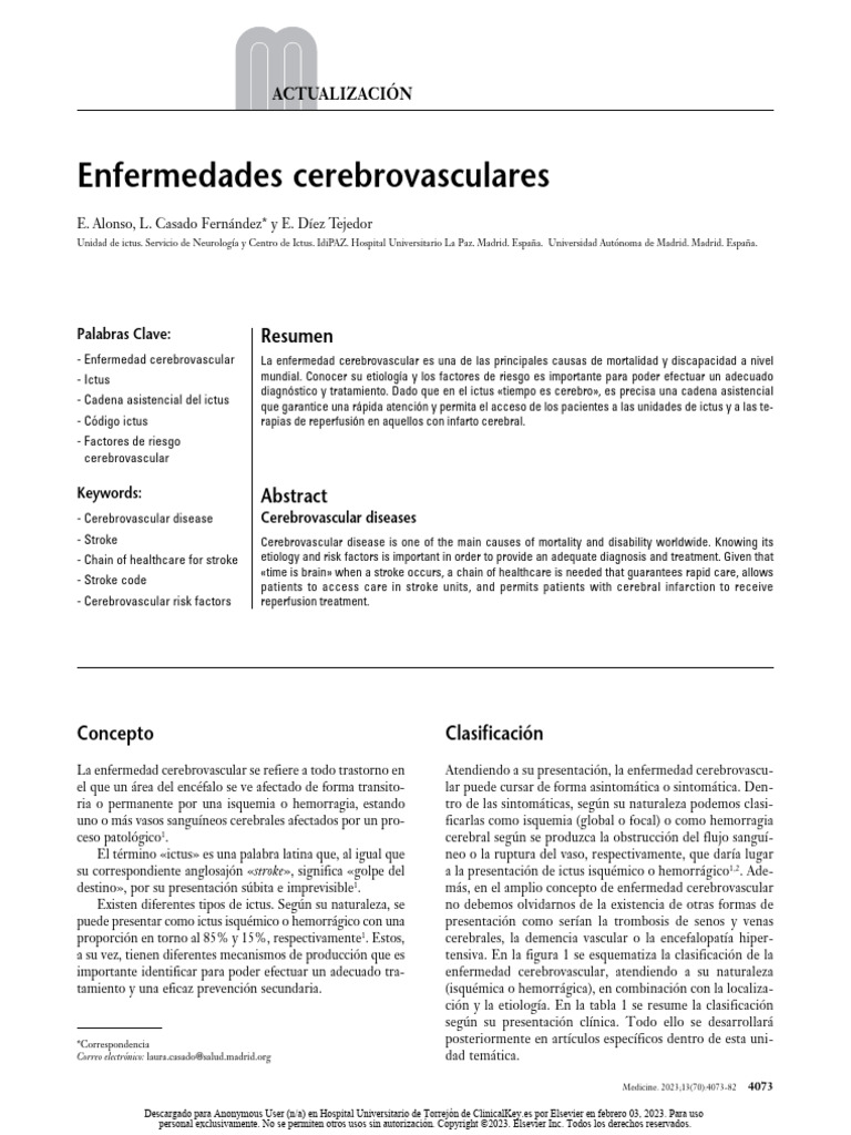 Acv 2 | PDF | Carrera | Isquemia