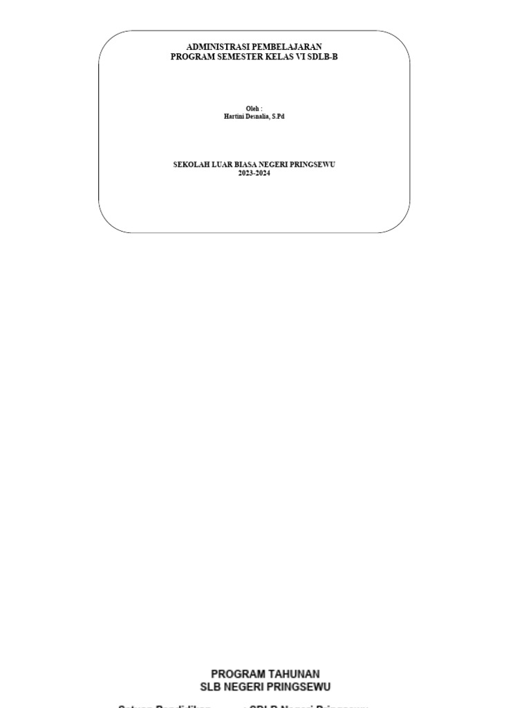 Prota Kelas IVB 2023 | PDF