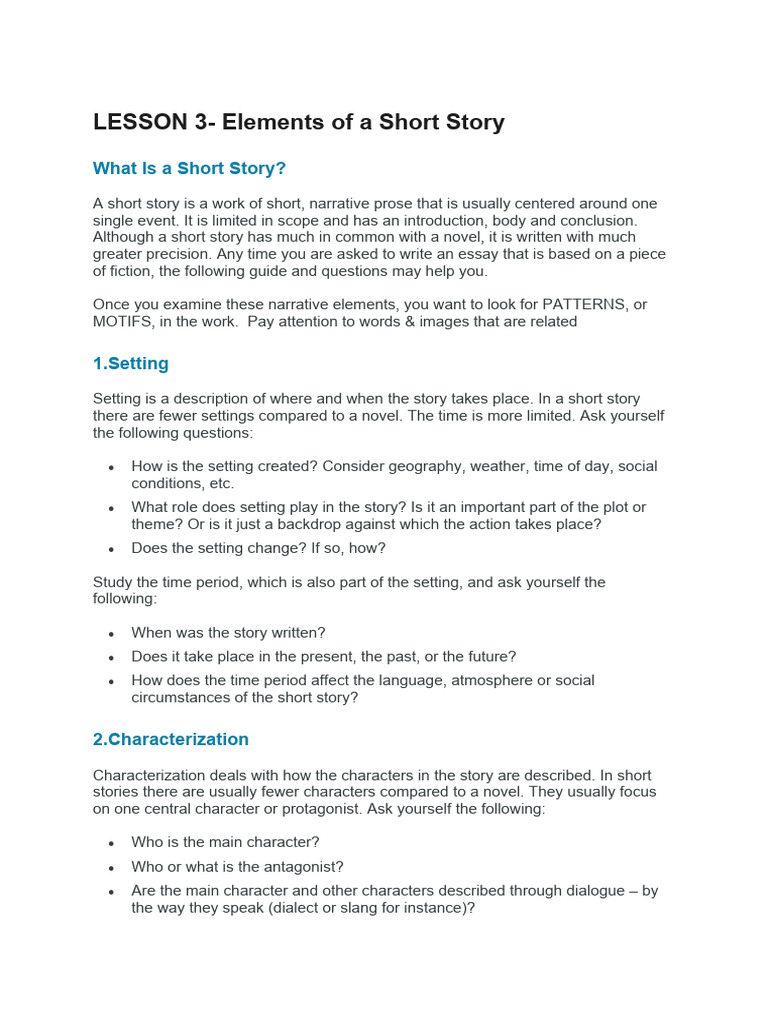 Lesson 3 | PDF | Goldilocks And The Three Bears | Narration