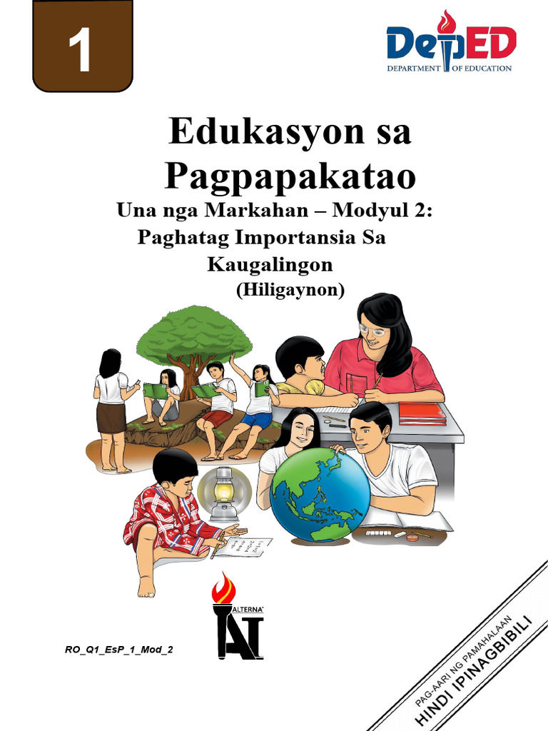 EsP1 Q1 M2 Hiligaynon | PDF