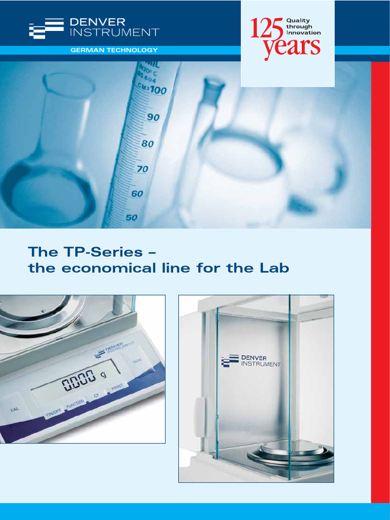 Denver Instrument TP Series Brochure | PDF | Weight | Computer Hardware