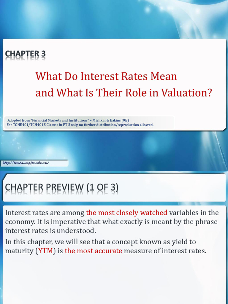 C3-Interest Rate | PDF | Bond Duration | Present Value